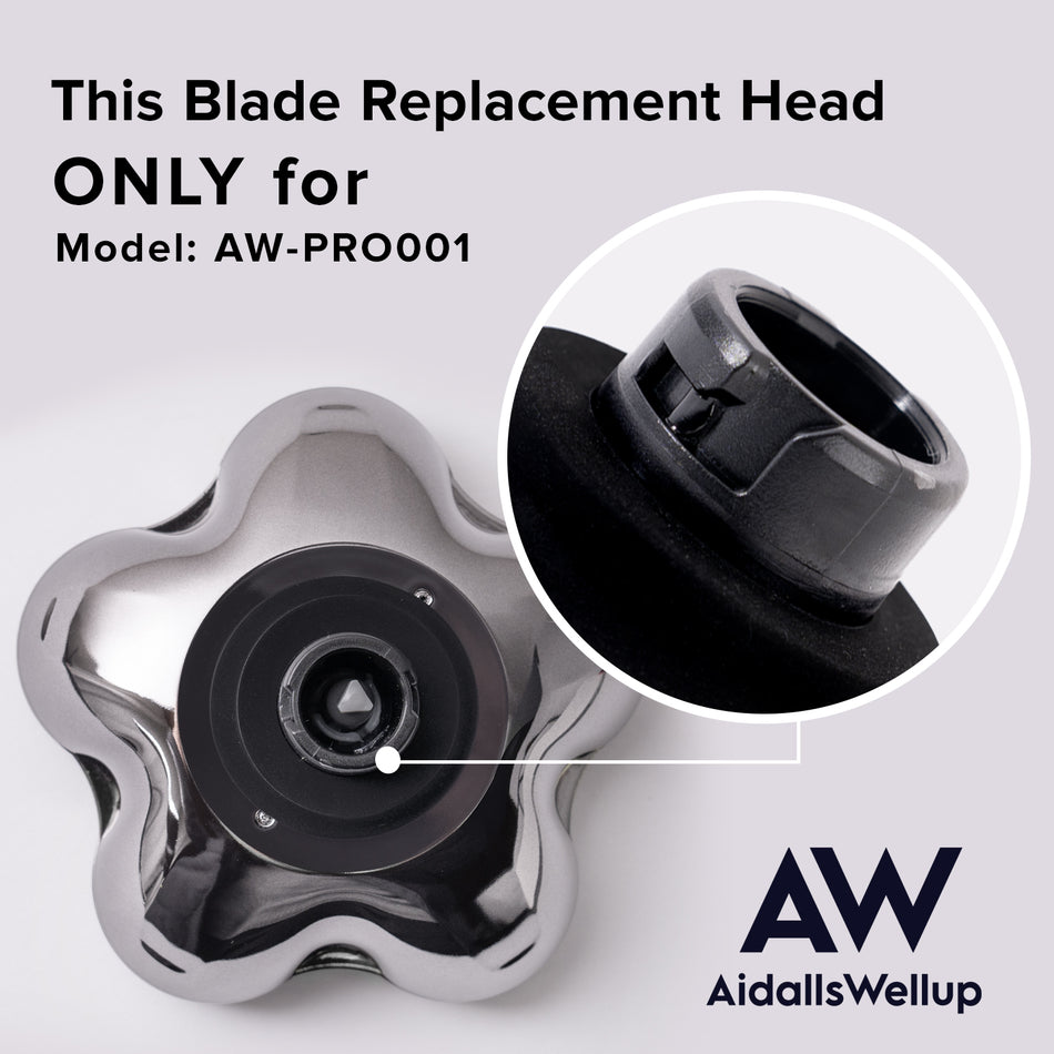 AidallsWellup 6D Blade Refills, 𝐎𝐍𝐋𝐘 𝐟𝐨𝐫 𝐌𝐨𝐝𝐞𝐥: 𝐀𝐖-𝐏𝐑𝐎𝟎𝟎𝟏, for Aidalls ...